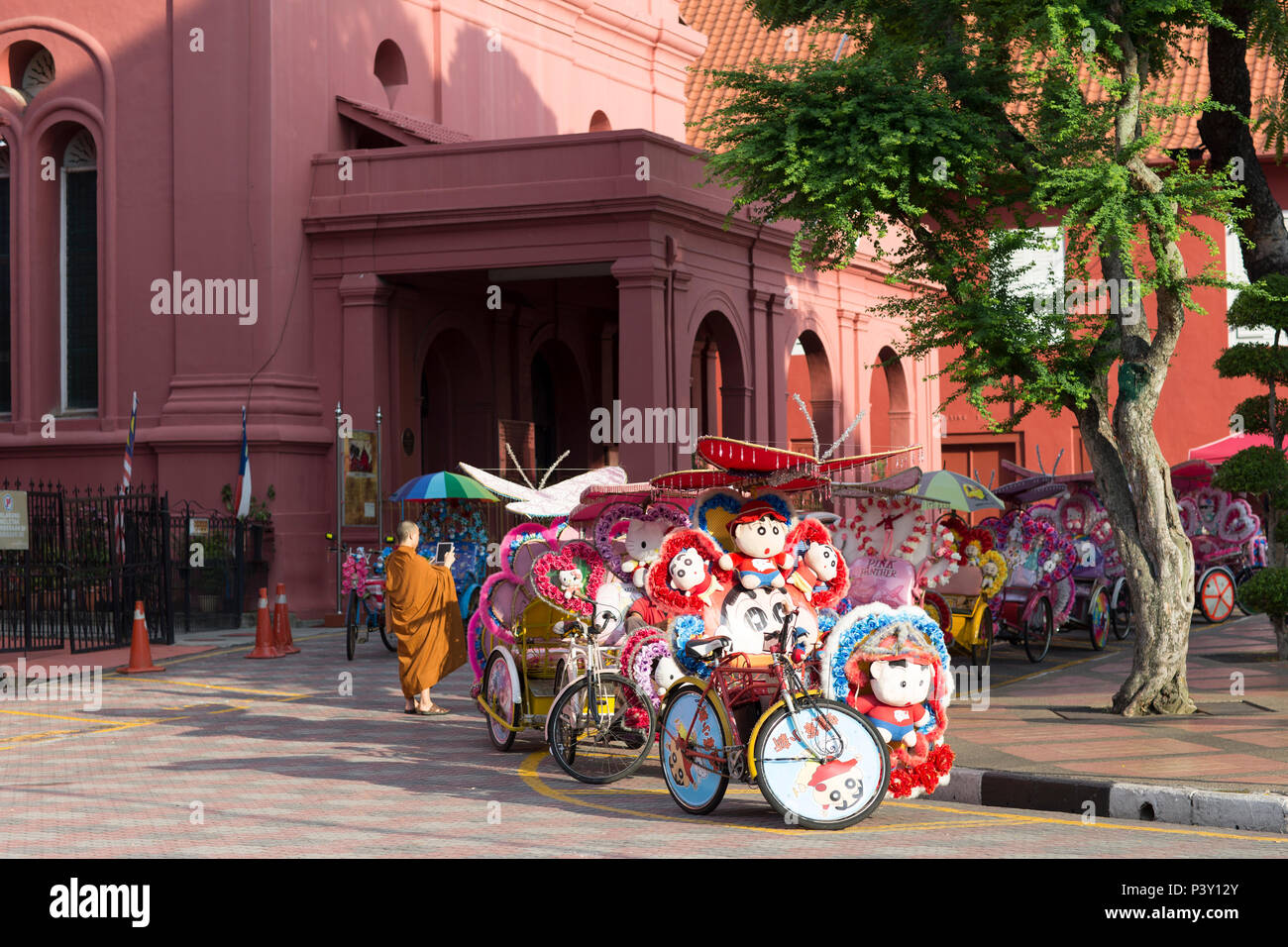 Mainland Chinese and Singaporean tourists visit the historic Malaysian ...