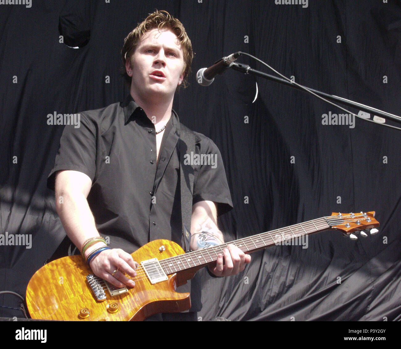 ATLANTA, GA - SEPTEMBER 22: Mike Ranson of Adema performs during the ...