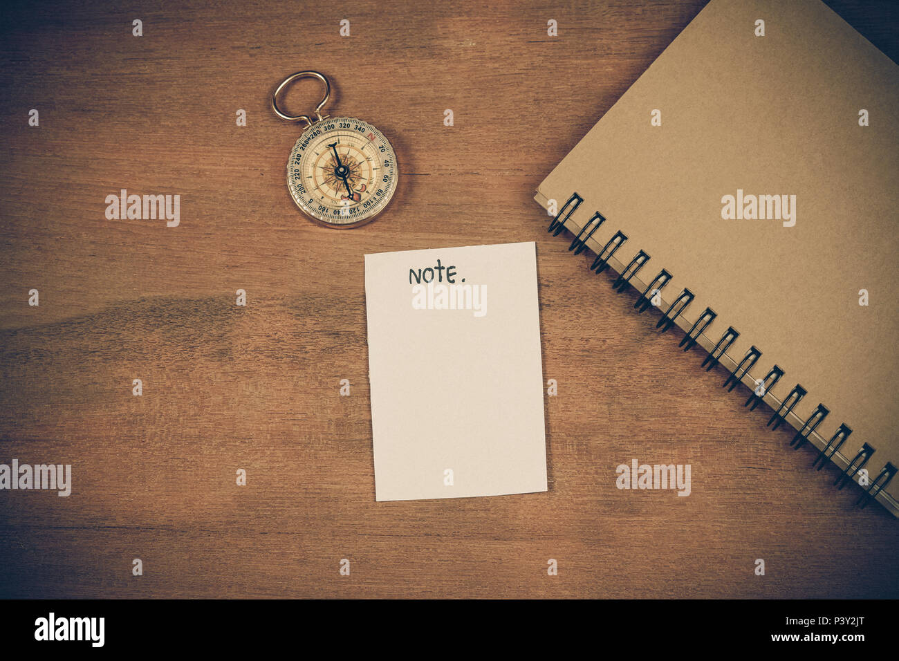 Compass on copy book hi-res stock photography and images - Alamy