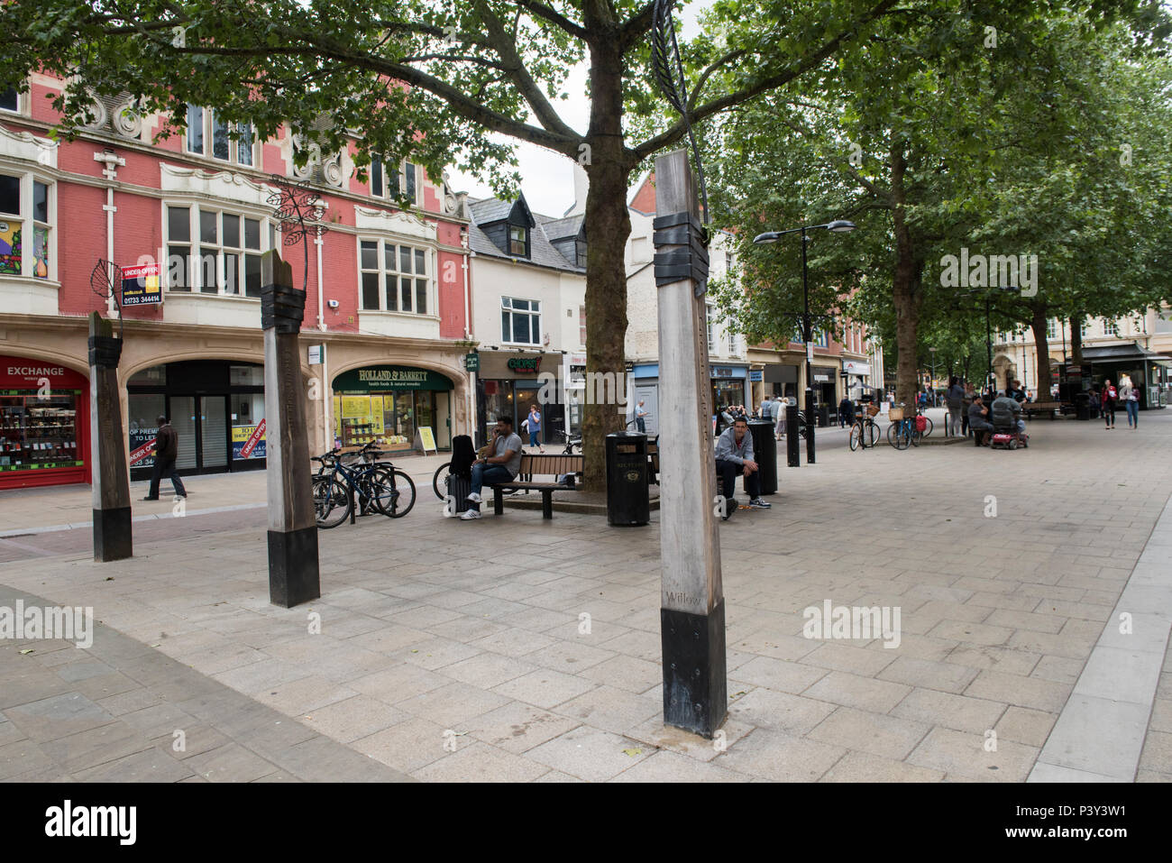 The Shopping Centre in Peterborough, Cambridgeshire England UK Stock ...