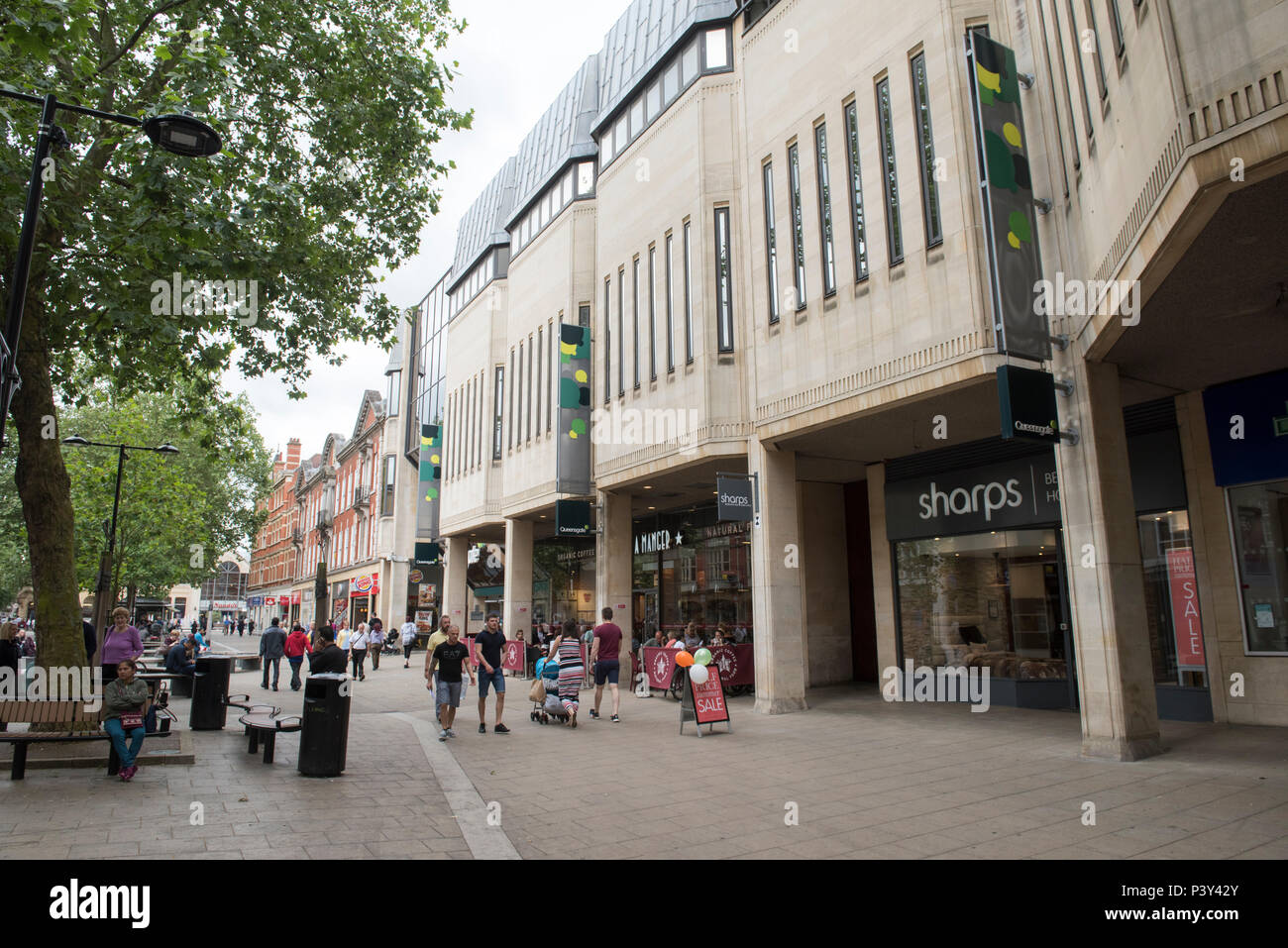 The Shopping Centre in Peterborough, Cambridgeshire England UK Stock ...