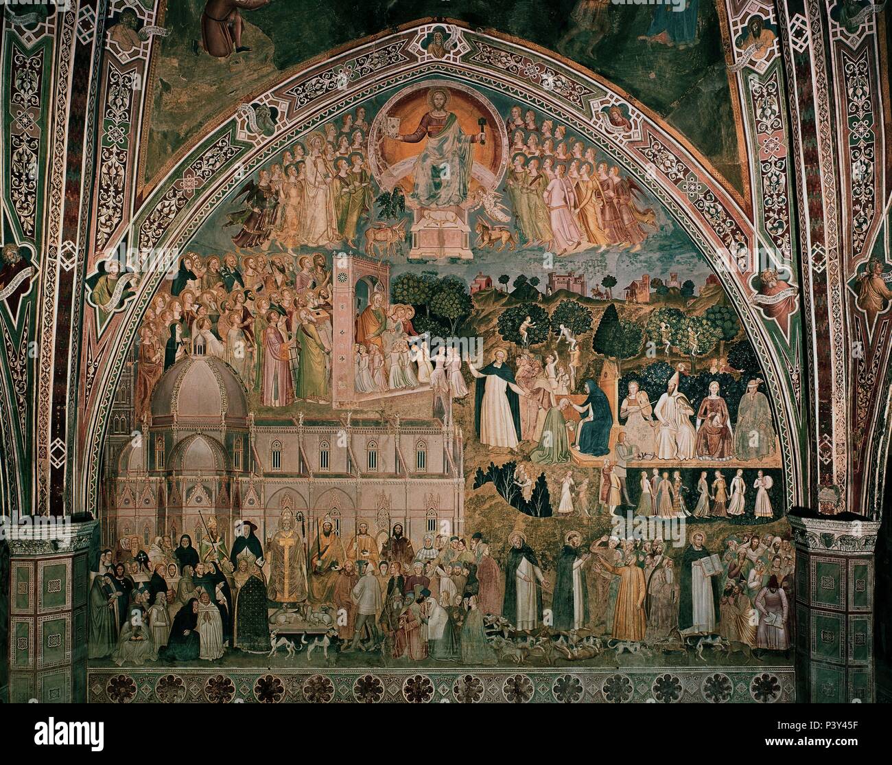 MURAL DE LA CAPILLA DE LOS ESPAÑOLES - IGLESIA MILITANTE - DOMINICOS ...