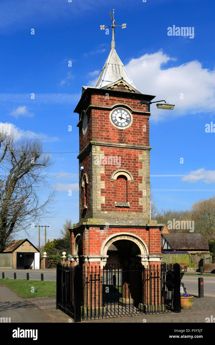 The Queen Victoria Diamond Jubilee Clock Tower, Doddington town ...