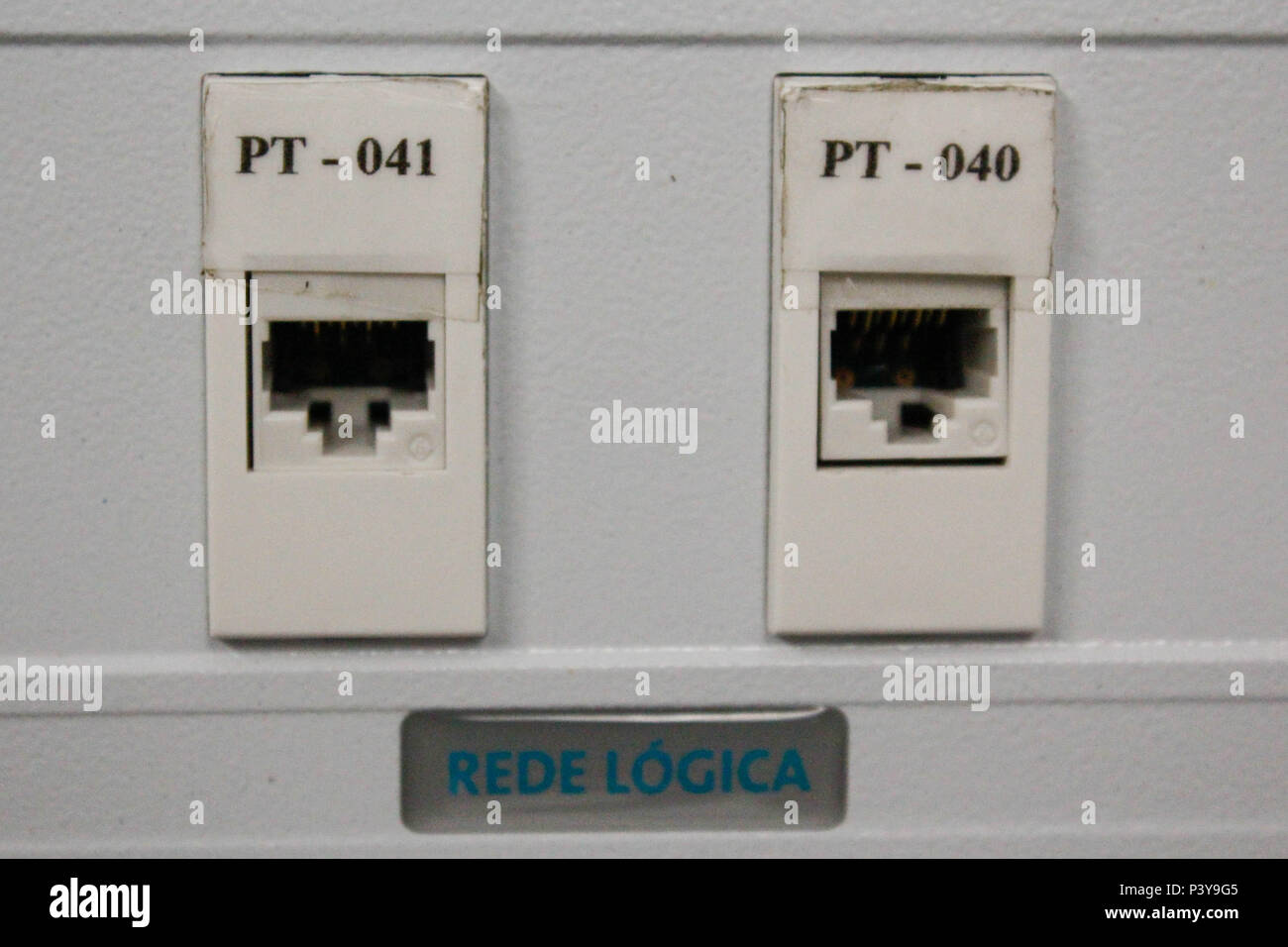 Pontos de rede lógica Stock Photo - Alamy