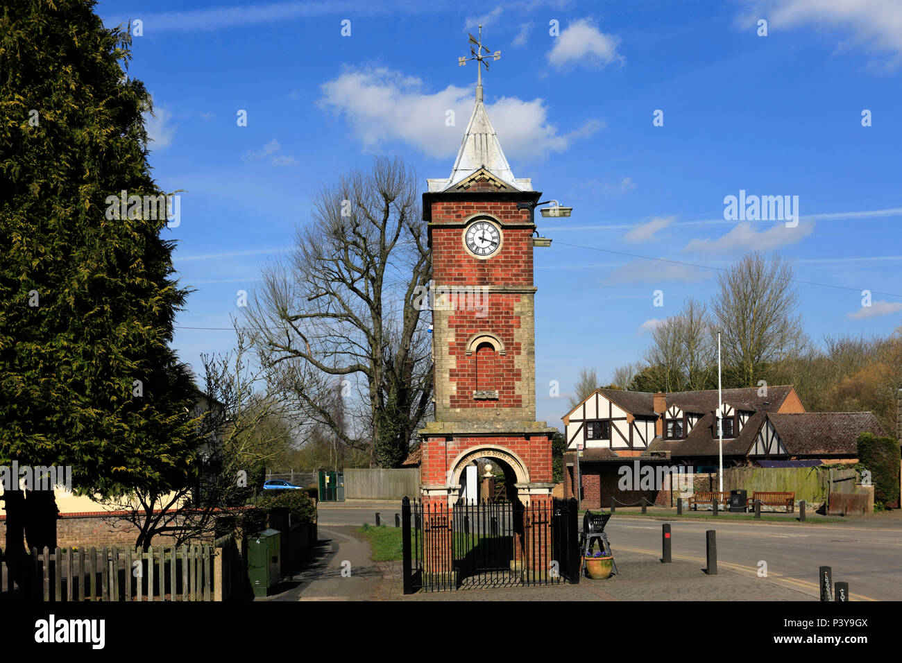 The Queen Victoria Diamond Jubilee Clock Tower, Doddington town ...