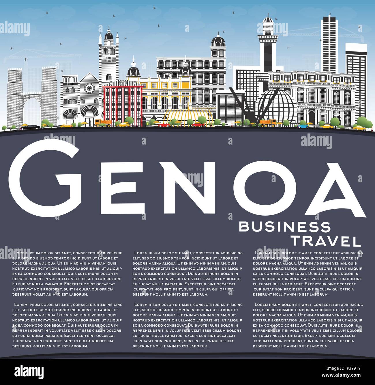 Genoa italy europe Stock Vector Images - Alamy