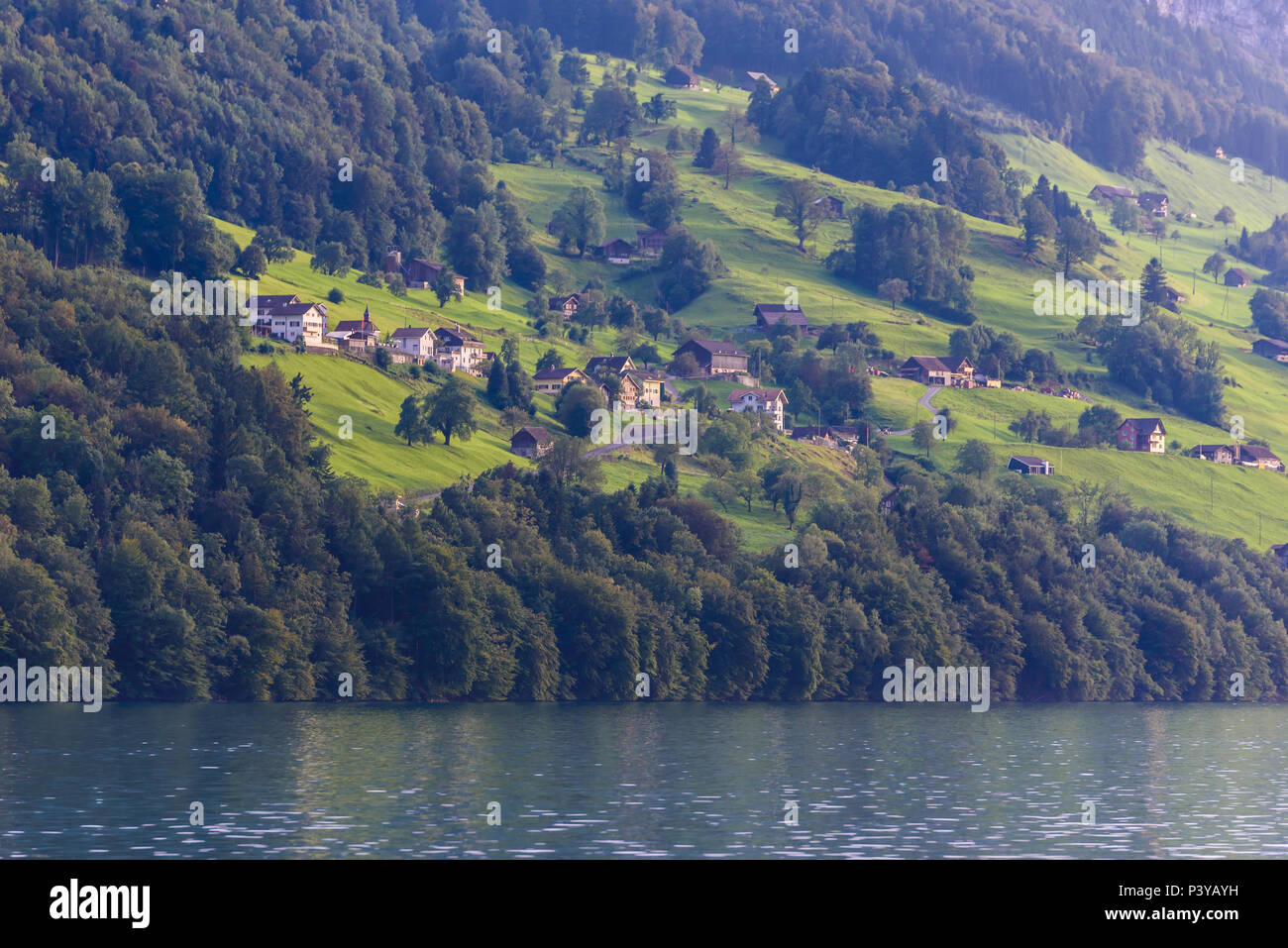 Lake lucerne switzerland brunnen hi-res stock photography and images ...