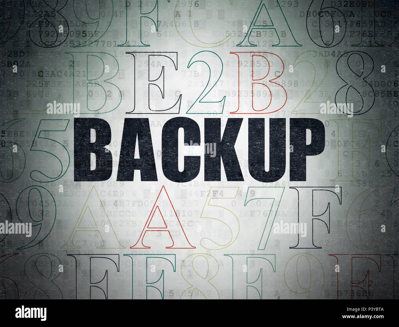 Software concept: Backup on Digital Data Paper background Stock Photo - Alamy