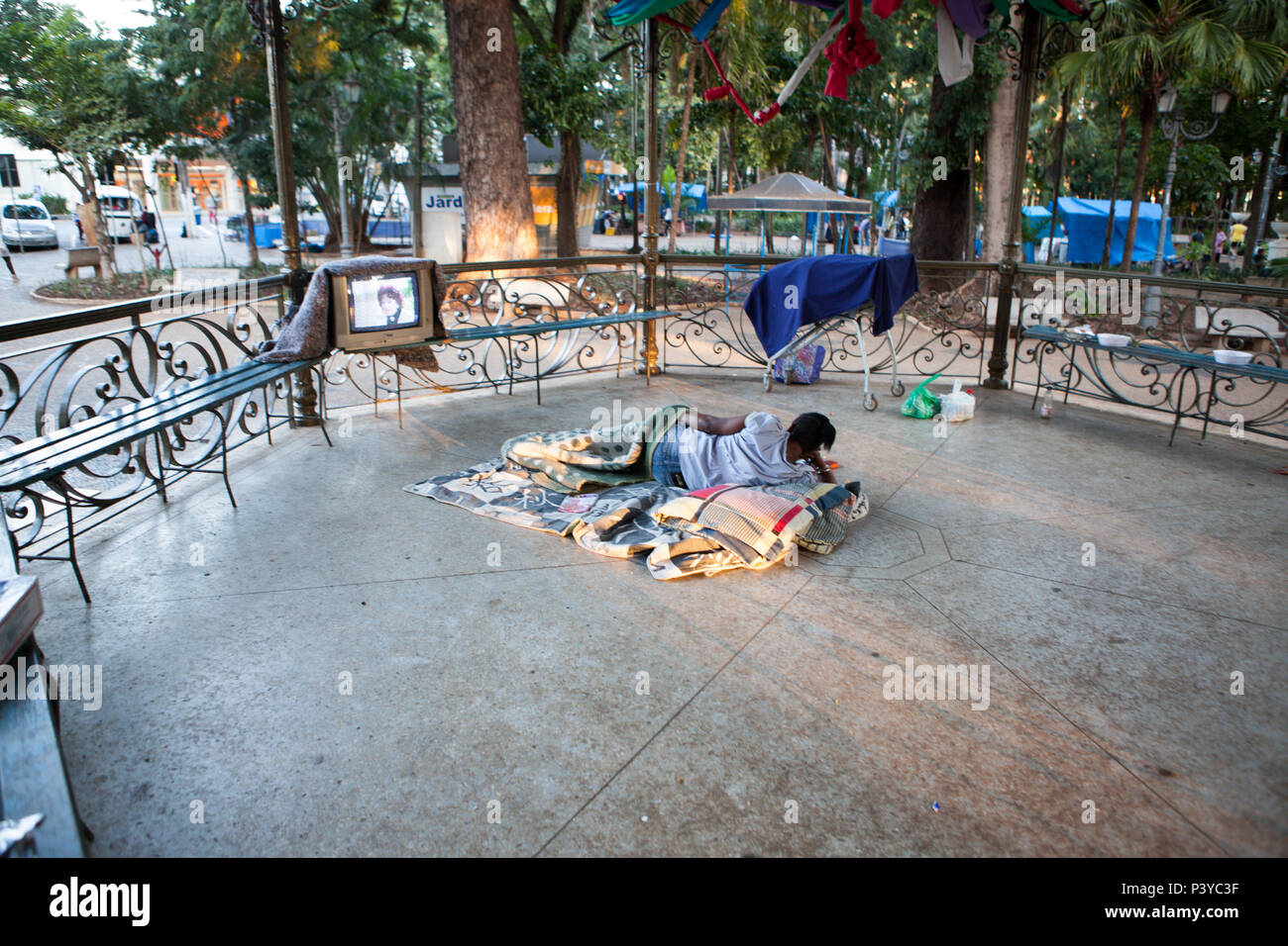Vista de coreto na cidade de Rio Claro, interior de SP Stock Photo - Alamy