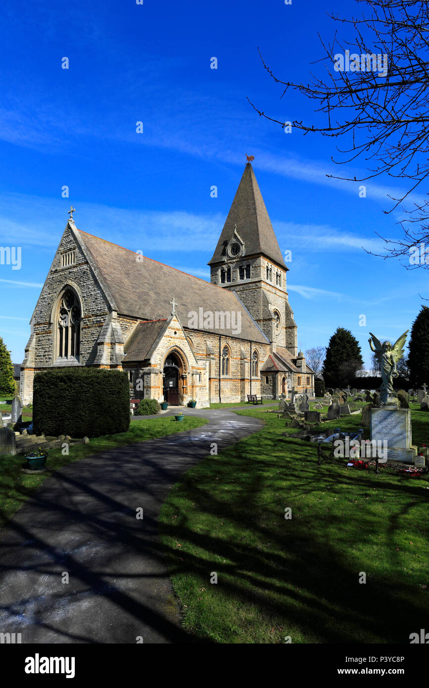 St Peters church, Wimblington village, Cambridgeshire, England, UK ...