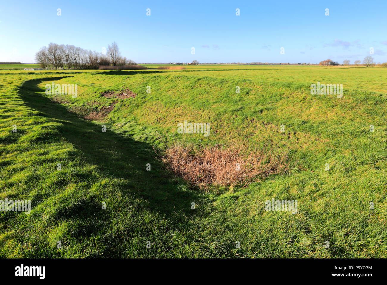 Stonea Camp, an Iron Age multivallate hill fort, Stonea near March town ...