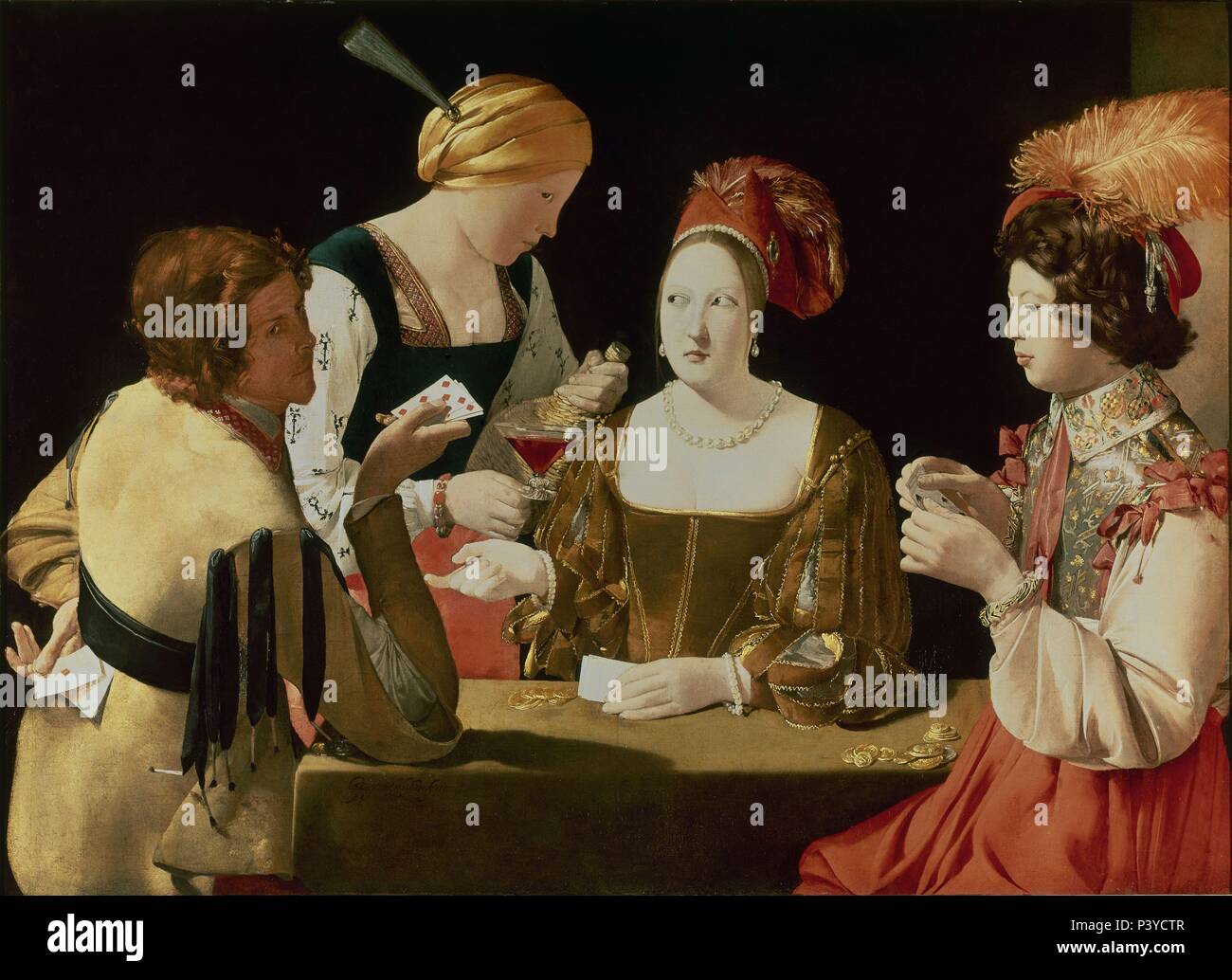 French school. The Cheater with the Ace of Diamonds. Le Tricheur à l'As ...