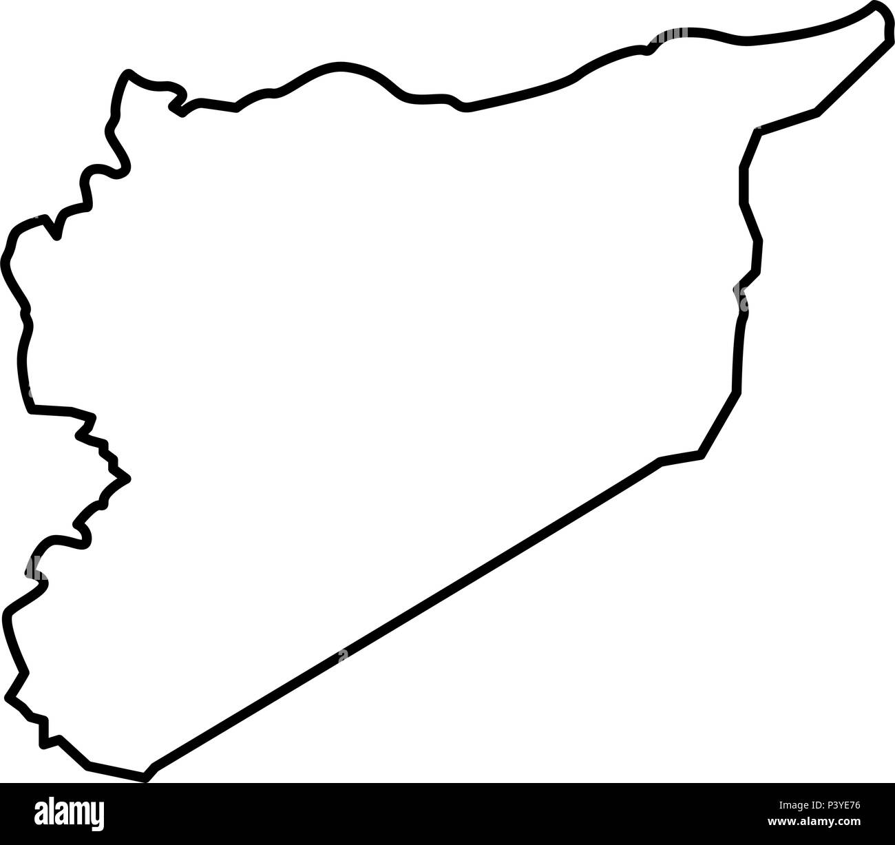 Map of Syria icon black color vector I flat style simple image Stock ...