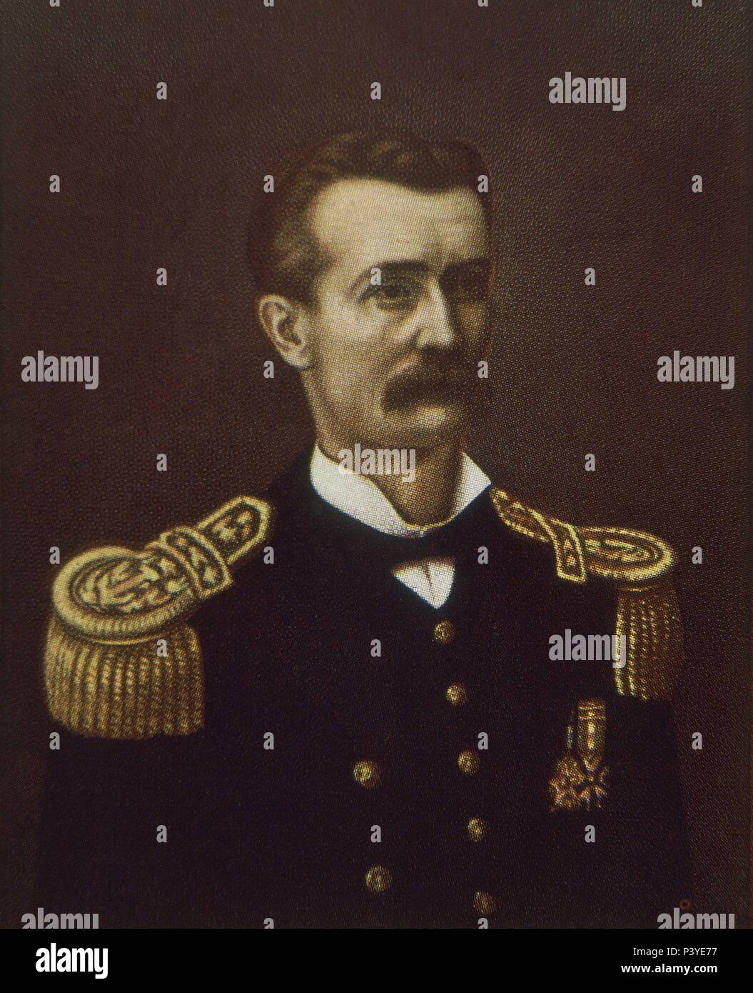 GALVARINO RIVEROS CARDENAS-CONTRA-ALMIRANTE CHILENO Stock Photo - Alamy