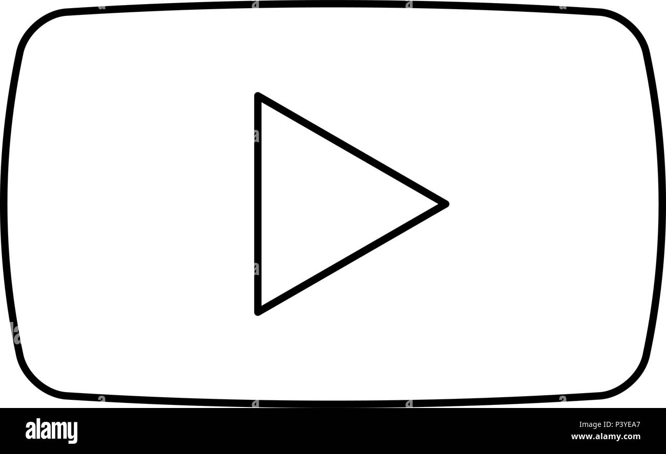 Play button icon black color vector I flat style simple image Stock ...