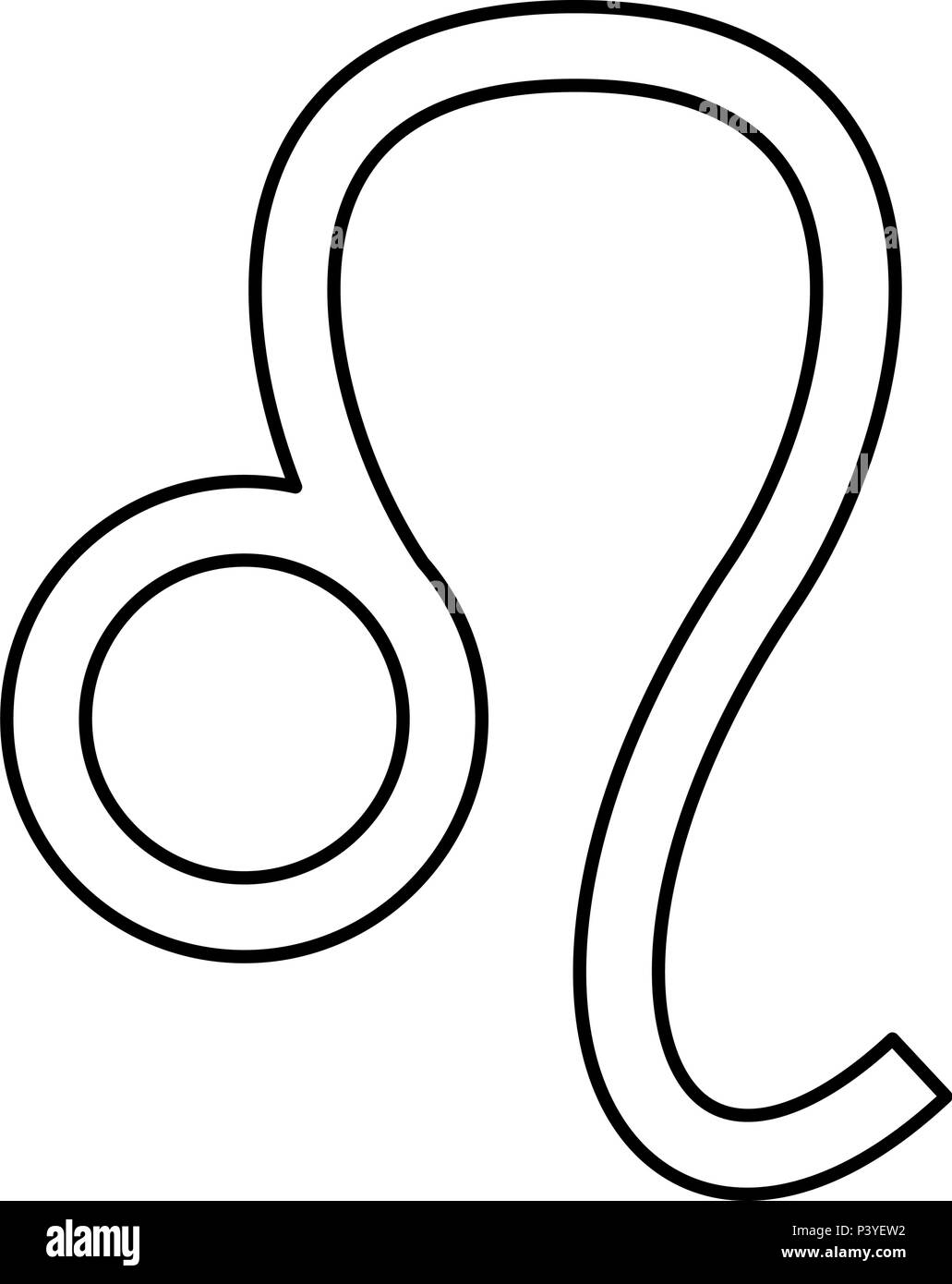 Lion symbol zodiac icon black color vector I flat style simple image ...