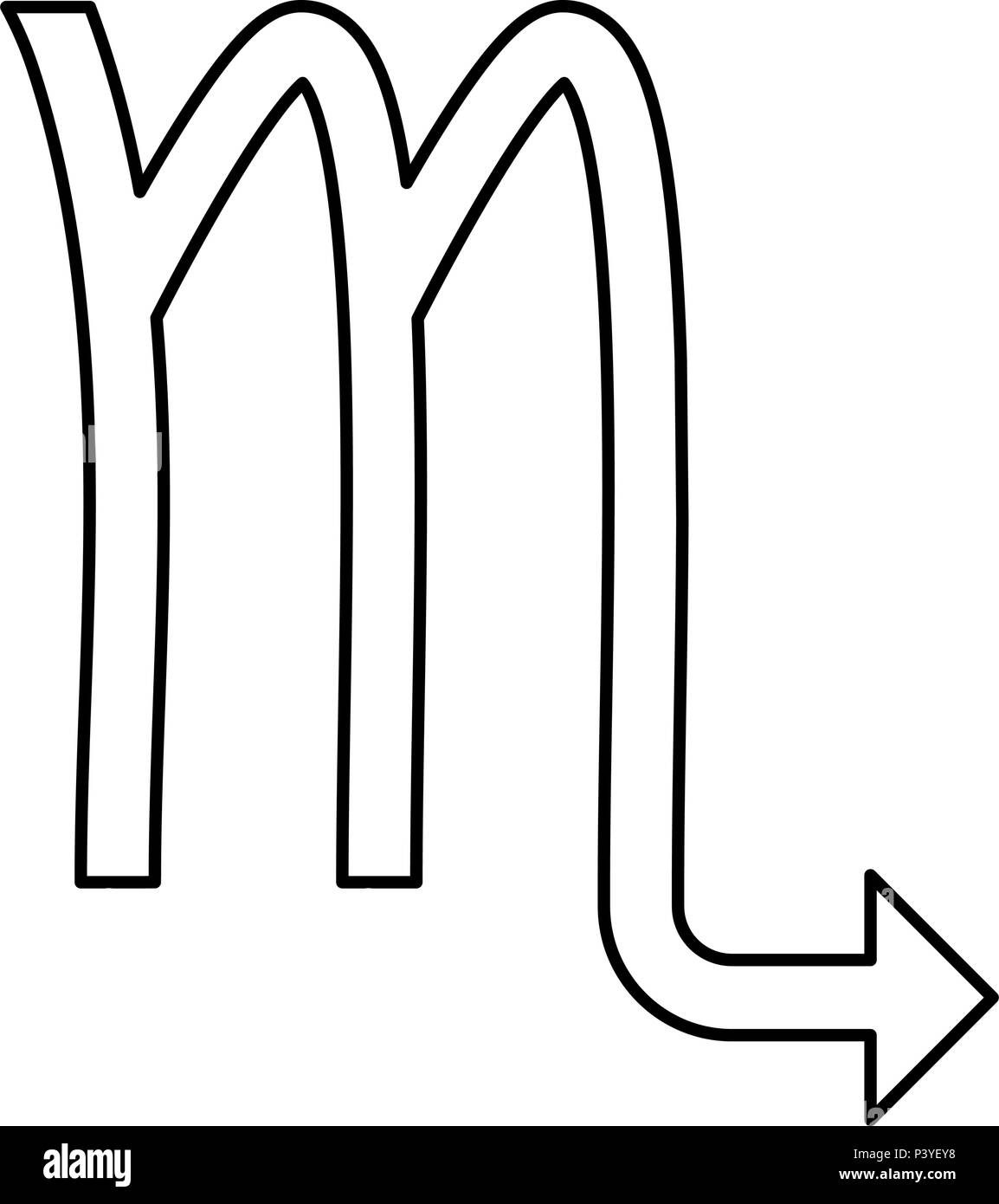 Scorpion symbol zodiac icon black color vector I flat style simple ...