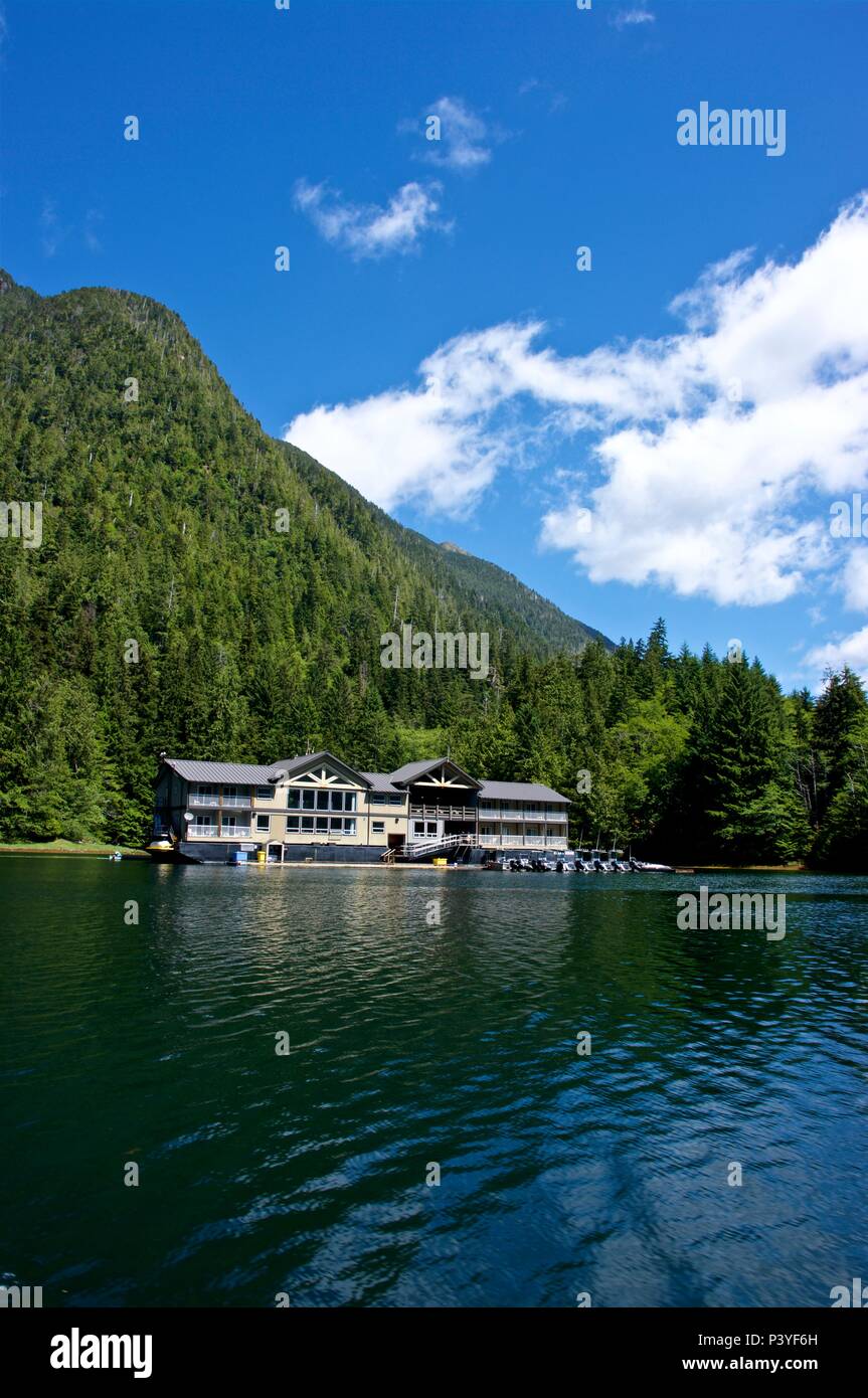 Ocean House floating resort at Stads K'uns Gawga (Peel Inlet) Haida ...