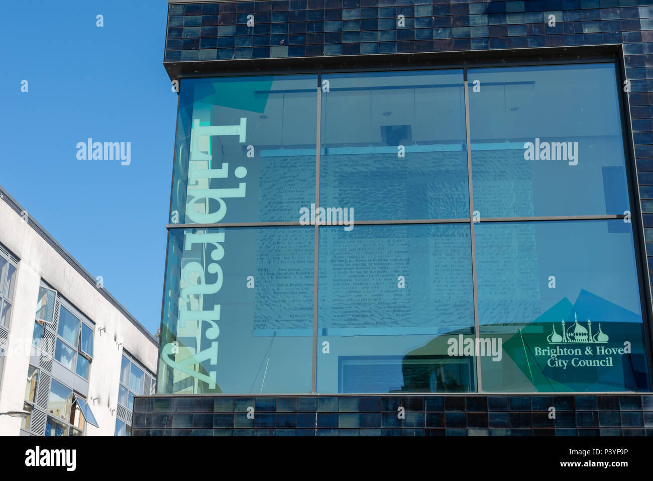 The Jubilee Library in Brighton, East Sussex, UK. The library is ...