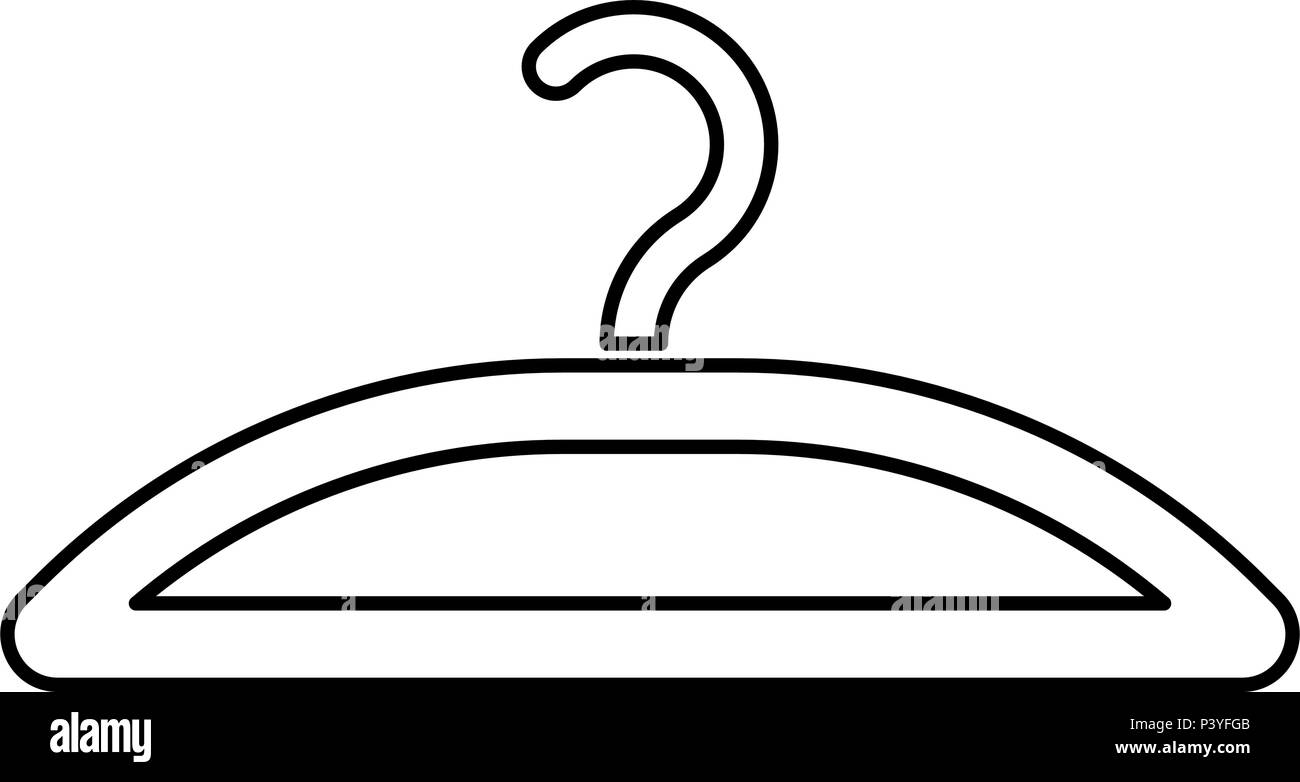 Hanger icon black color vector I flat style simple image Stock Vector ...