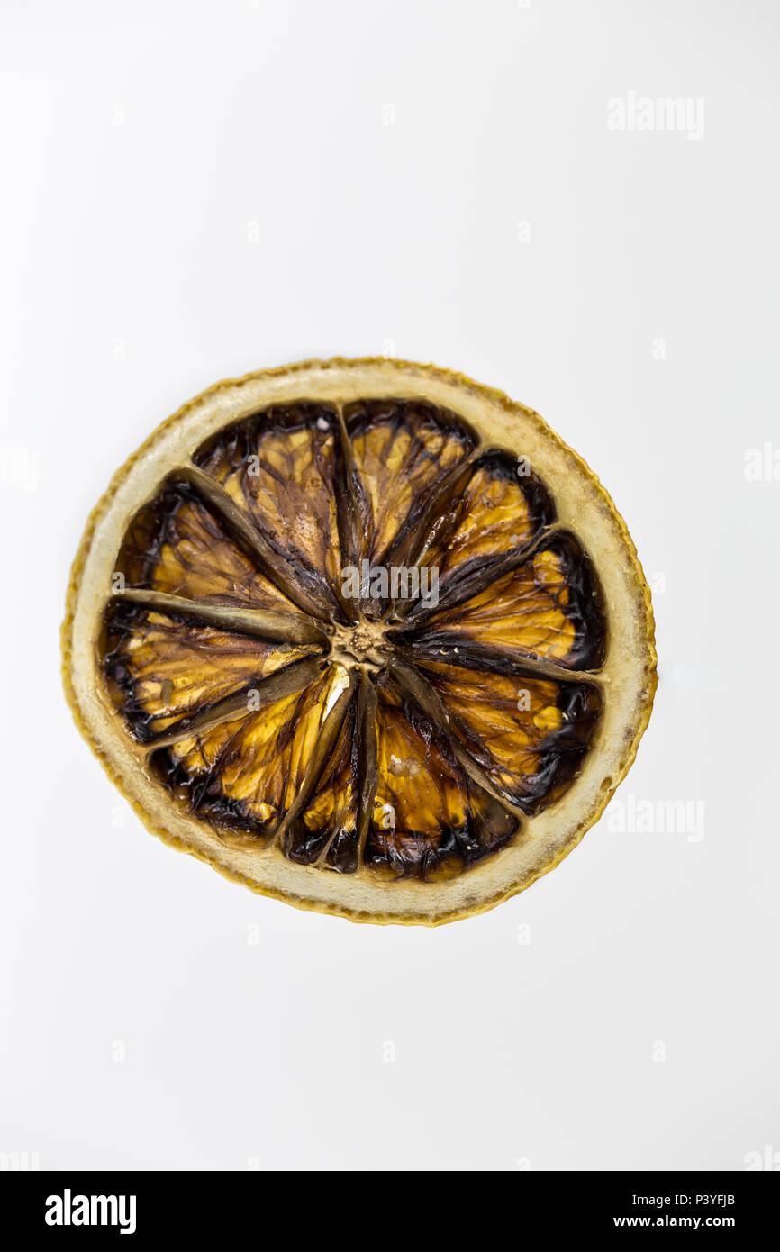 beautiful dried lemon isolated on white background Stock Photo - Alamy