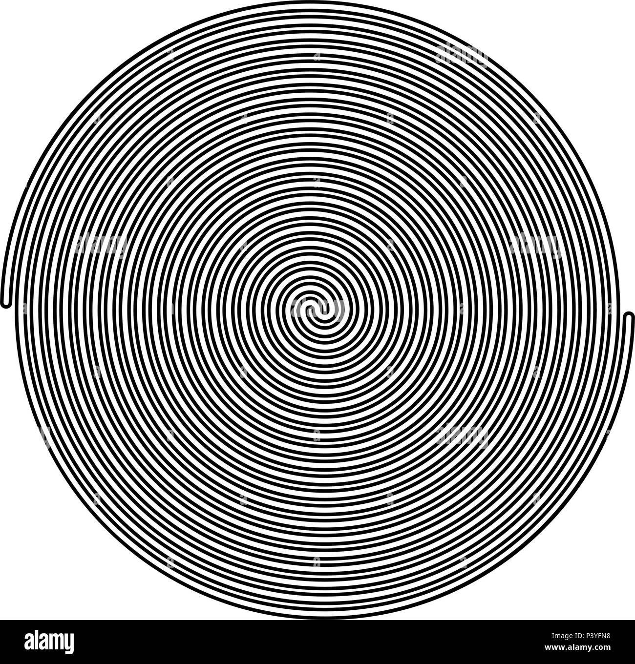 Spiral icon black color vector I flat style simple image Stock Vector ...