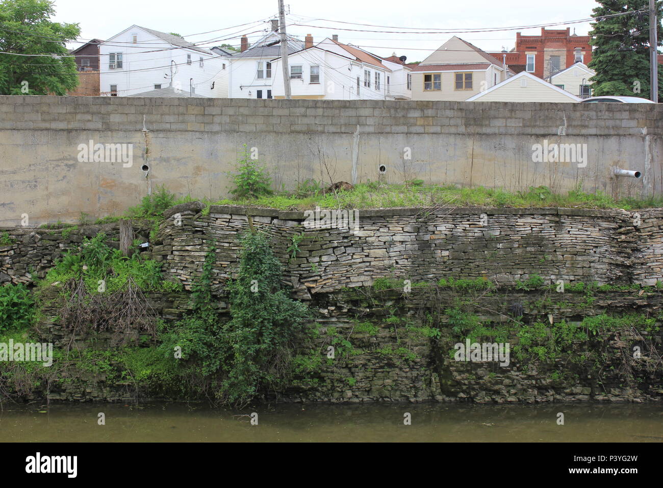 I & M Canal scenery at historic Lemont, Illinois Stock Photo - Alamy