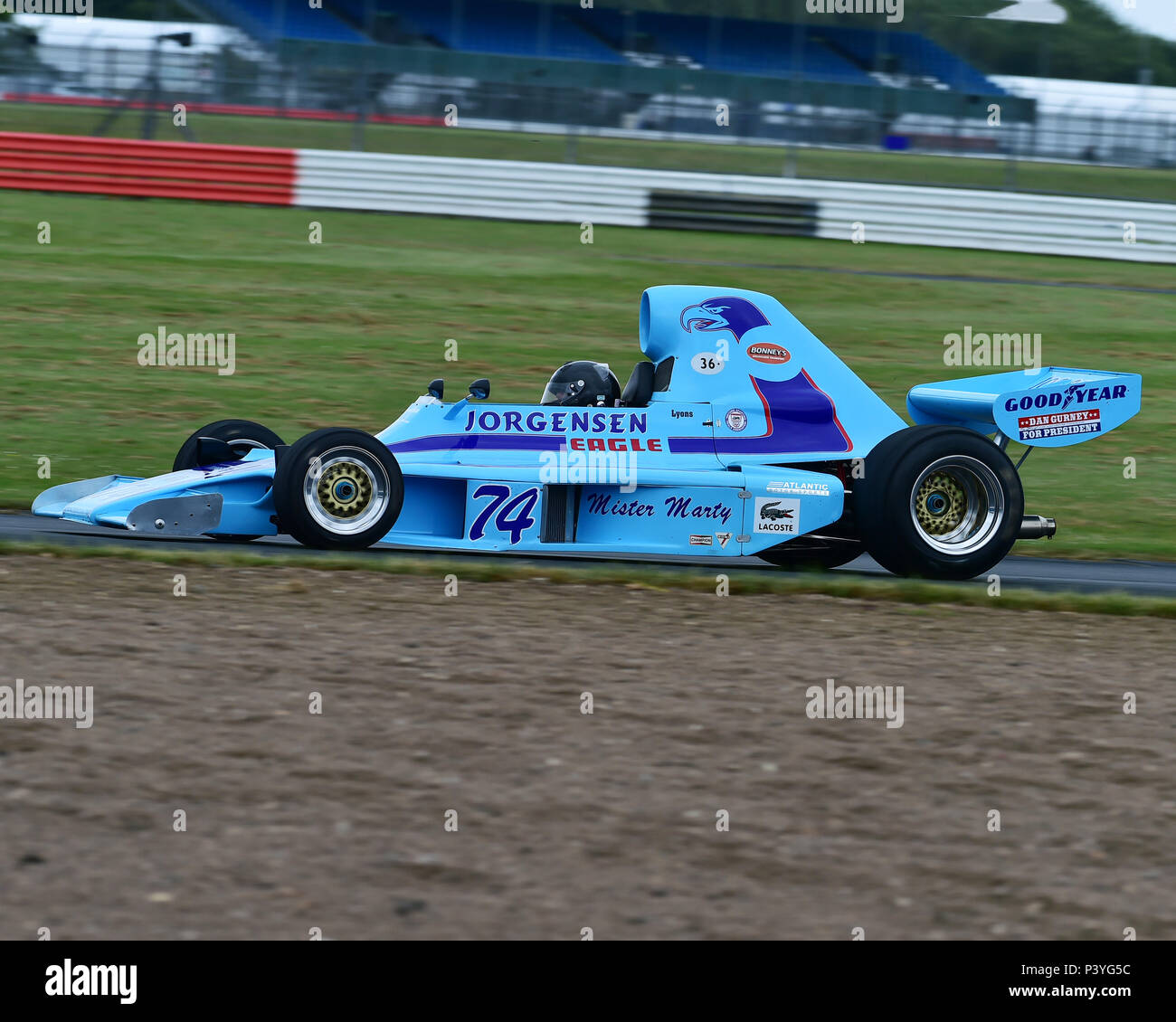 Judy Lyons, Gurney Eagle FA74, Derek Bell Trophy, HSCC, Silverstone ...