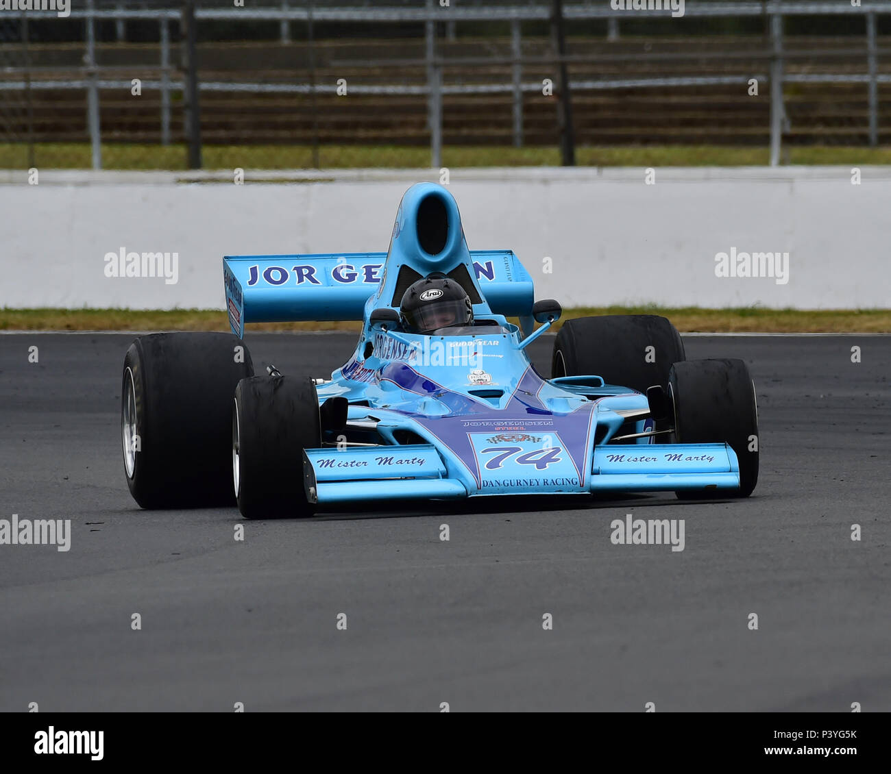Judy Lyons, Gurney Eagle FA74, Derek Bell Trophy, HSCC, Silverstone ...