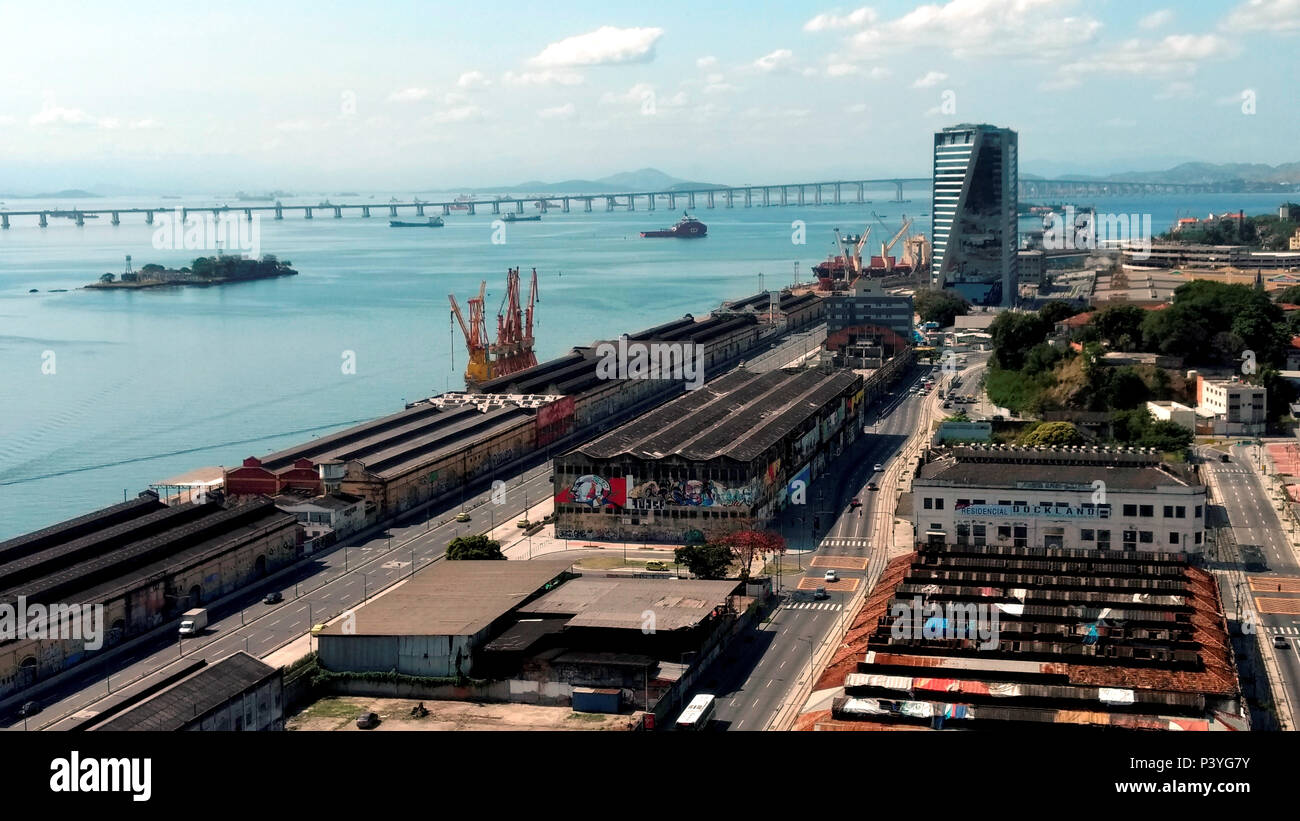 Fotos aéreas da região do Porto Maravilha, na região central da cidade ...
