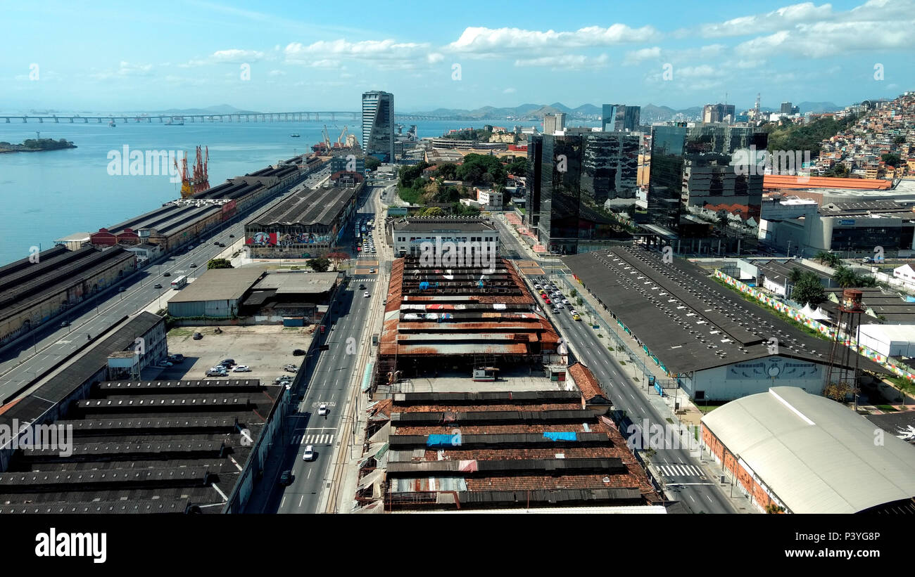 Fotos aéreas da região do Porto Maravilha, na região central da cidade ...