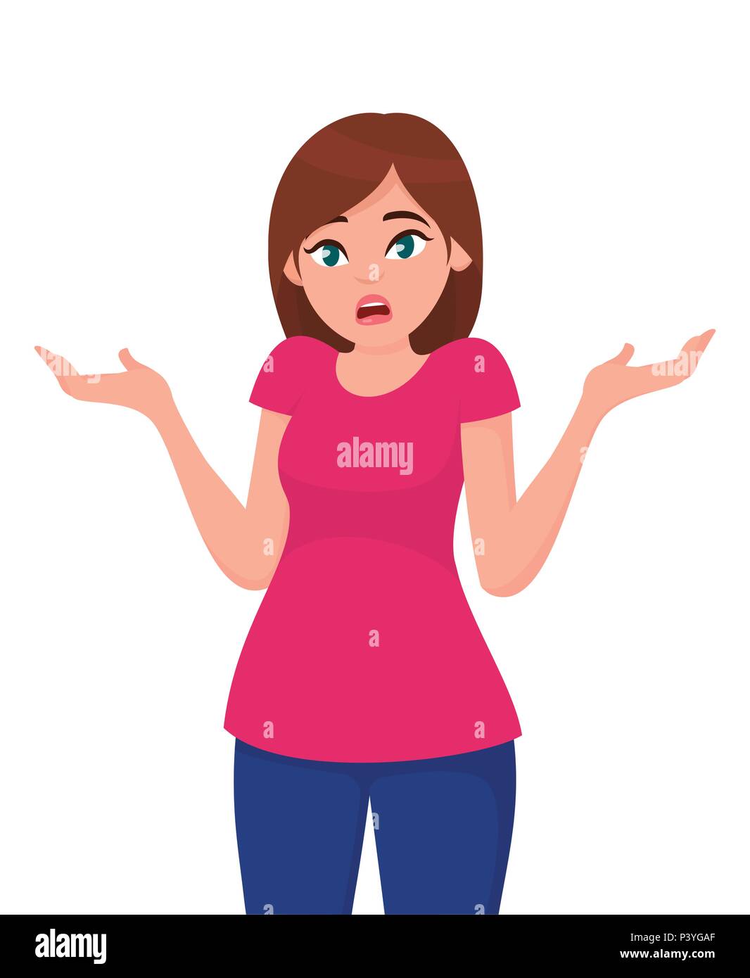 Shoulder Shrug Cartoon