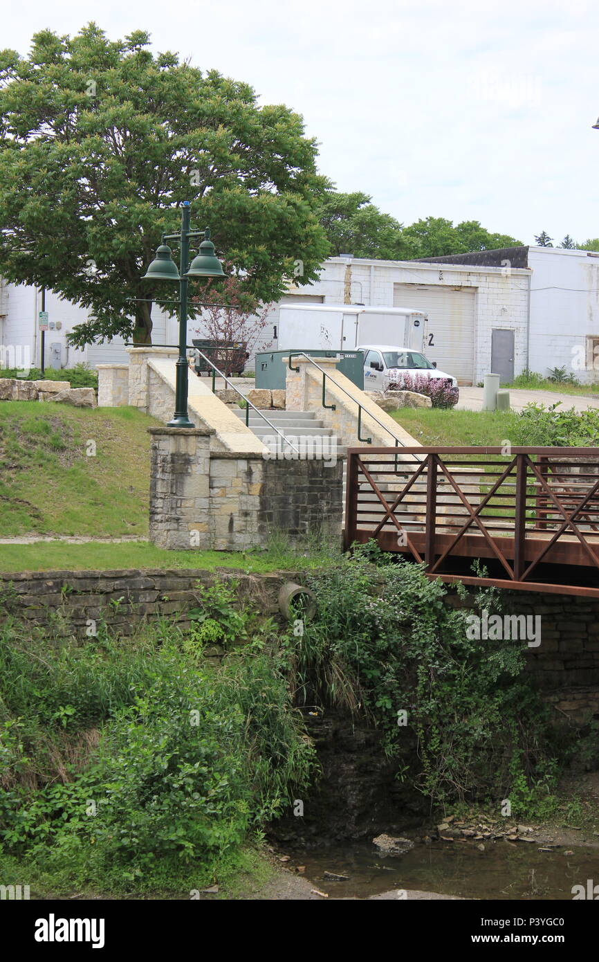 I & M Canal scenery at historic Lemont, Illinois Stock Photo - Alamy