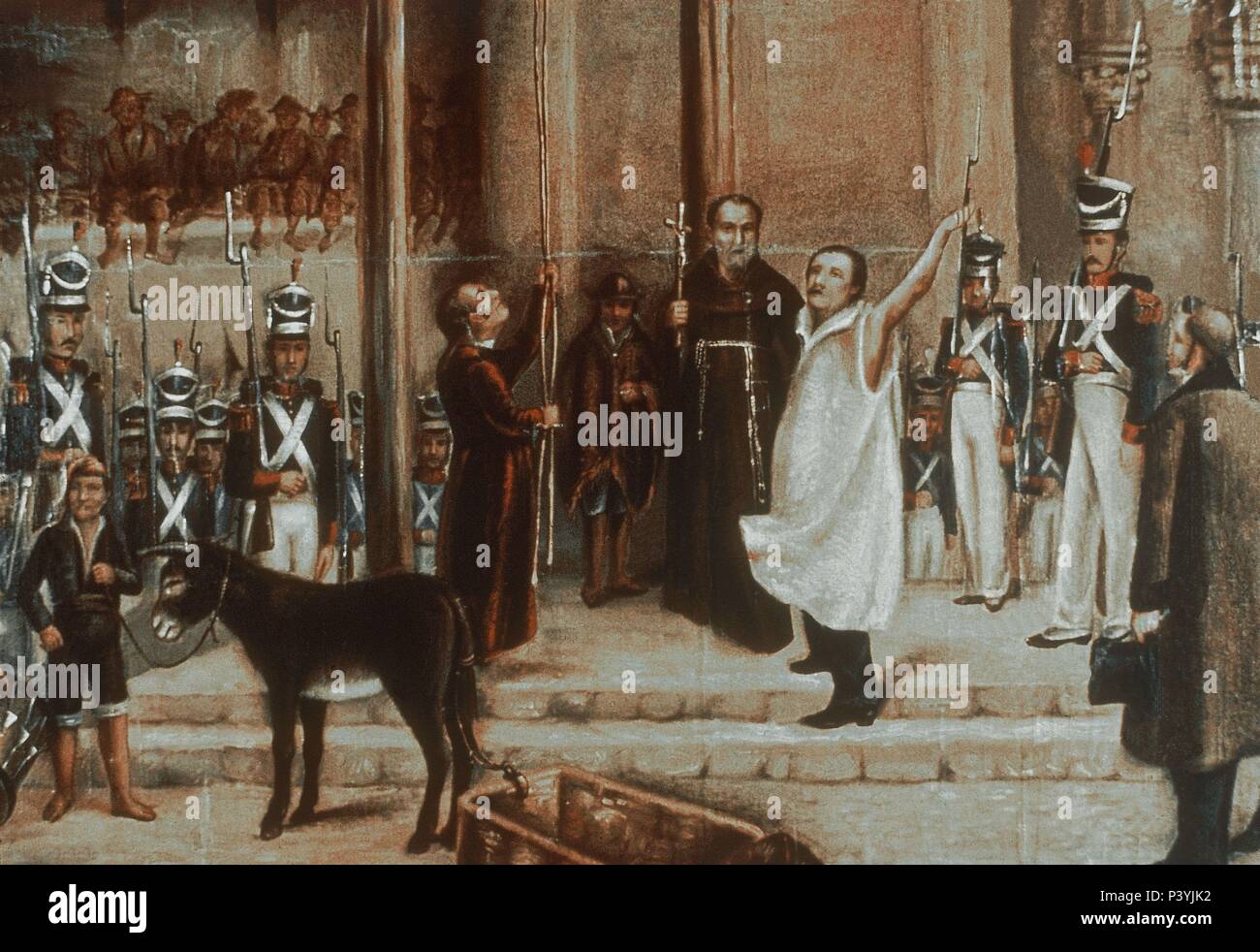 EJECUCION DEL REVOLUCIONARIO PEDRO DOMINGO MURILLO (1757-1810 ...