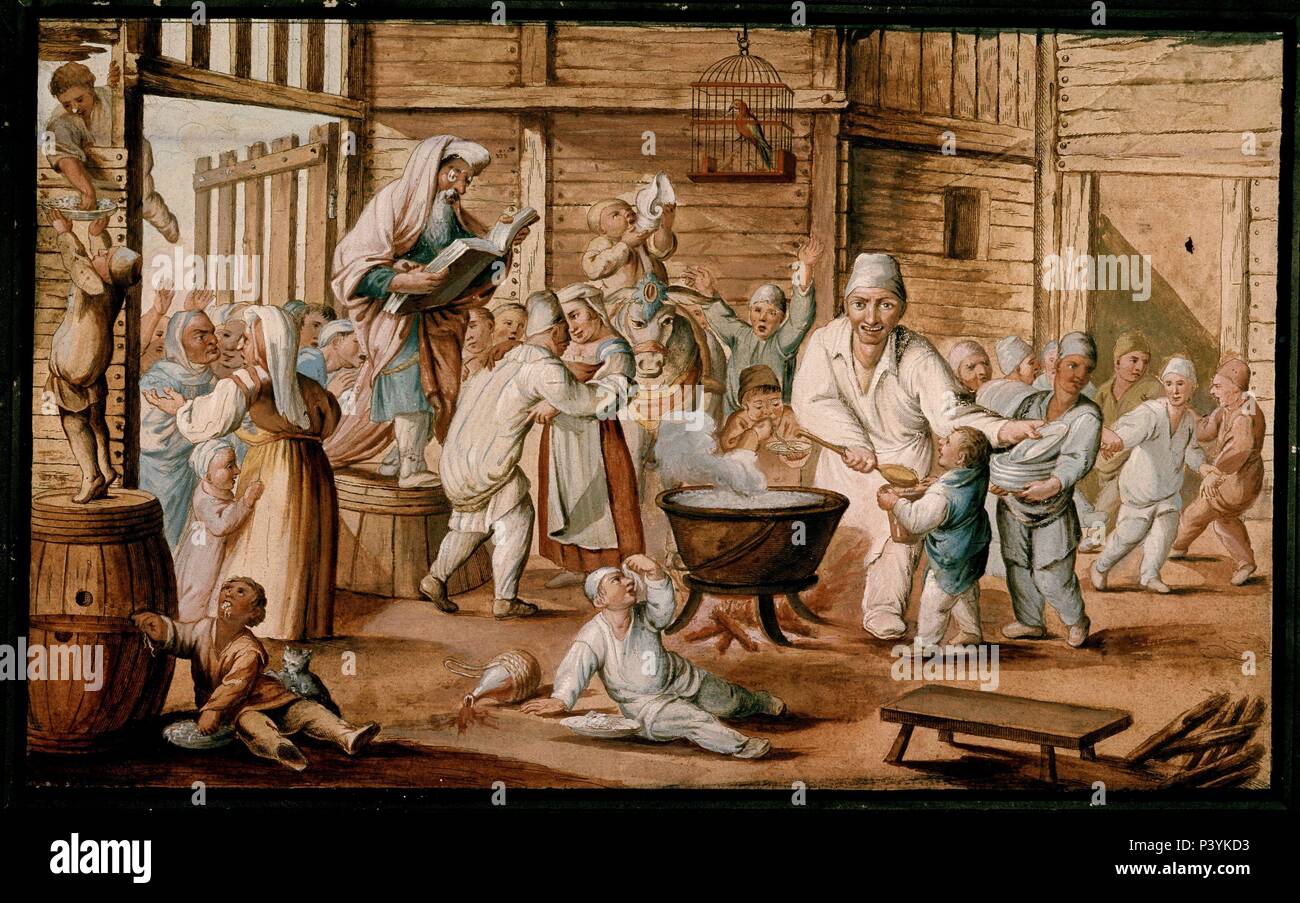 Italian commedia dell' arte painting hi-res stock photography and ...