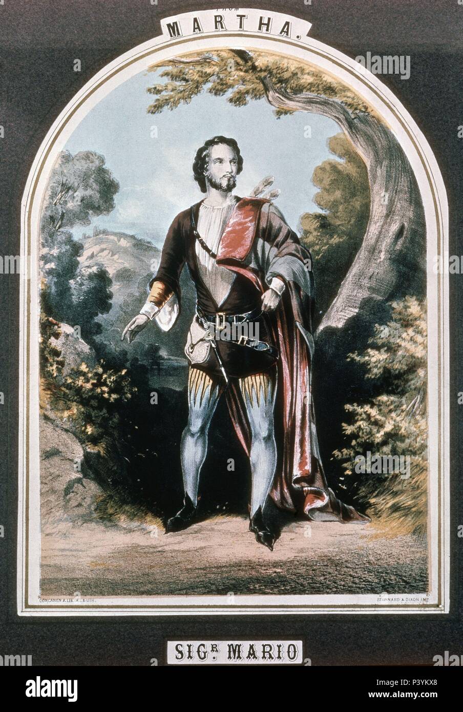 EL TENOR MARIO EN 'MARTA' - SIGLO XIX. Location: ARCHIVO COVEN GARDEN ...