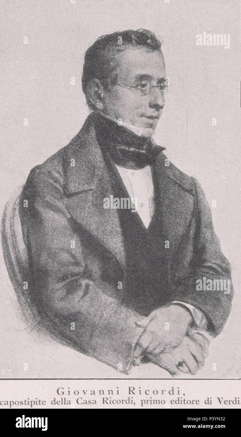 E-L'ILLUSTRAZIONE ITALIANA-GIOVANNI RICORDI-FUNDADOR DE LA CASA RICORDI ...