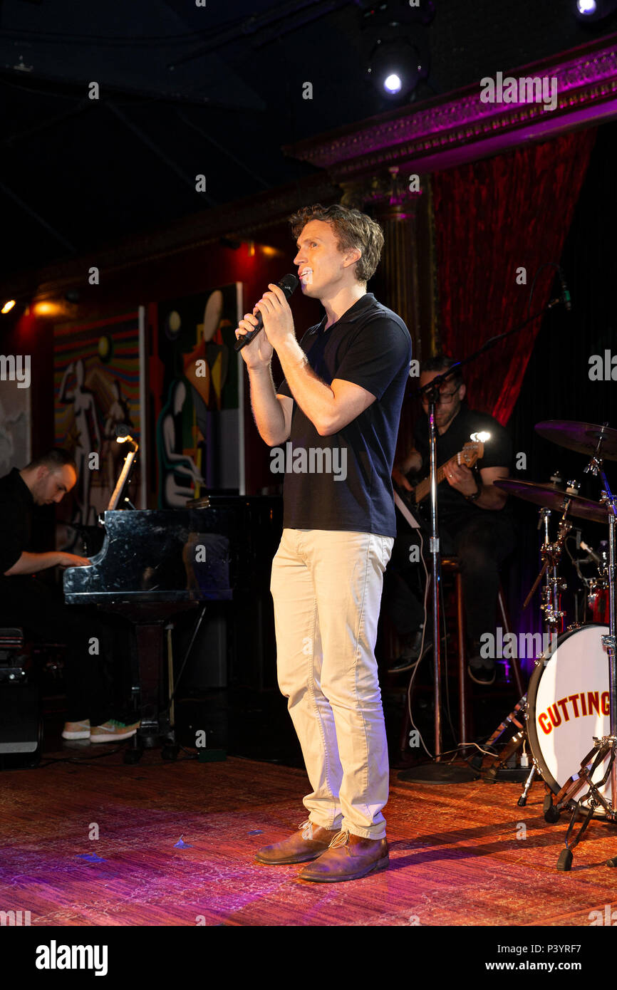 New York, United States. 18th June, 2018. Matt Leisy performs on stage ...