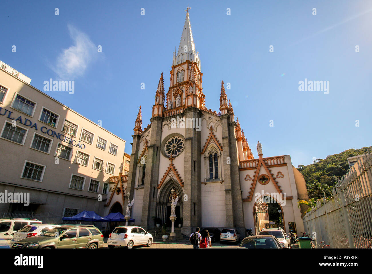 Fachada da Paróquia Imaculada Conceição, no bairro de Botafogo, no Rio ...