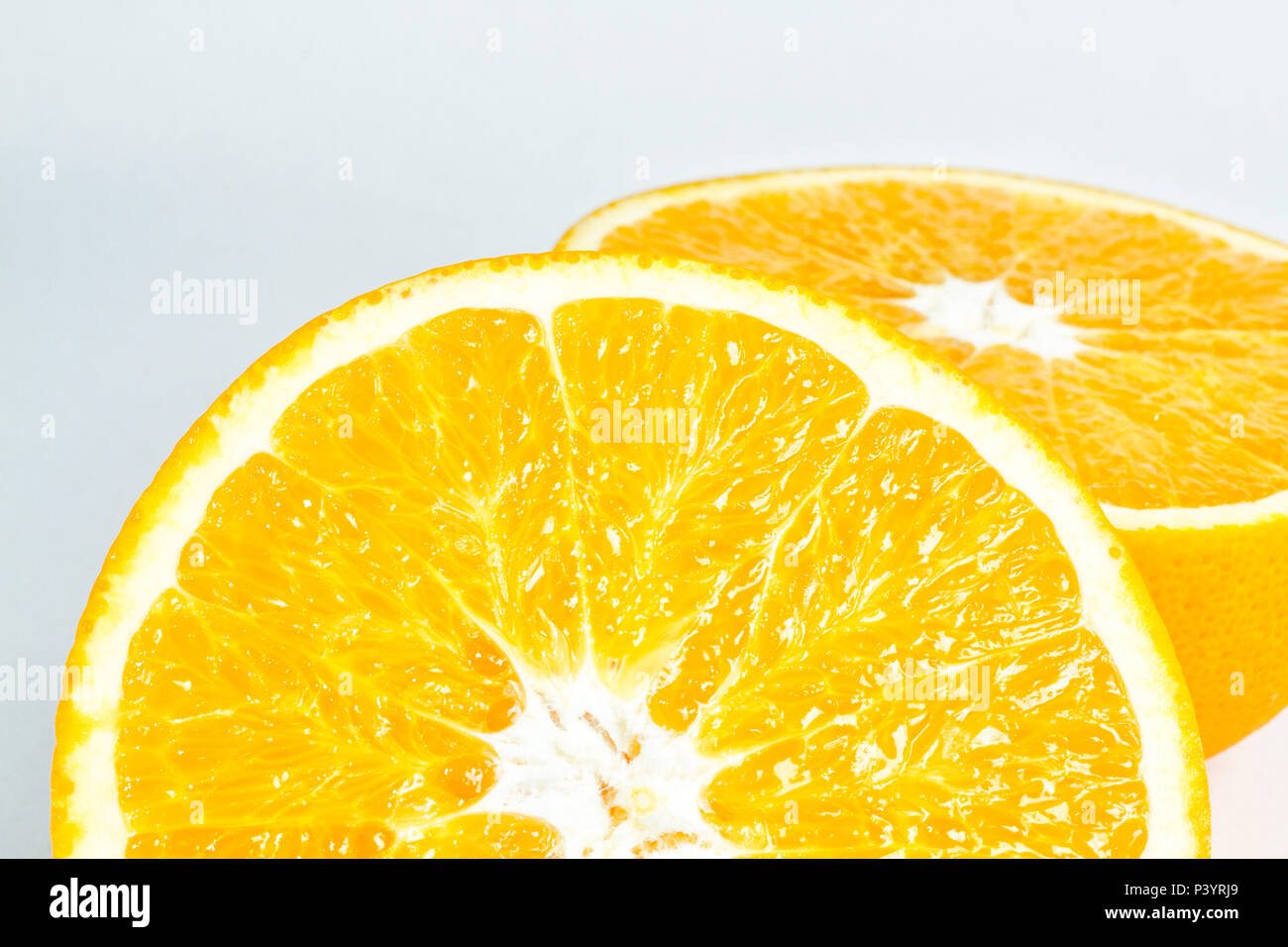 Laranja cortada ao meio. Florianópolis, santa Catarina, Brasil Stock ...