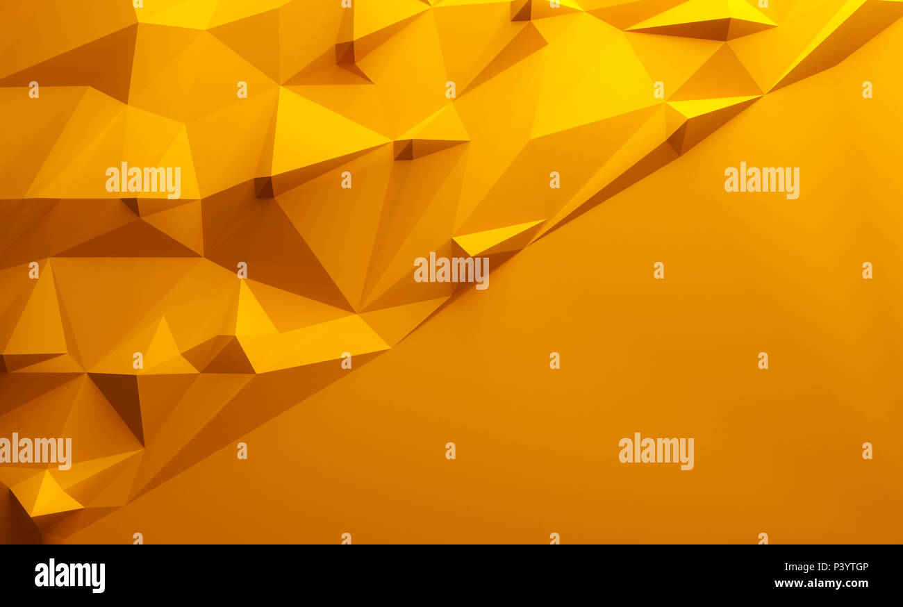 Orange triangular textured lowpoly background Stock Photo - Alamy