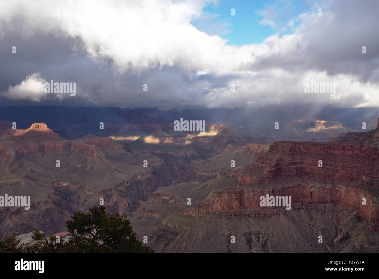 A game of light and shadow in Grand Canyon Stock Photo - Alamy