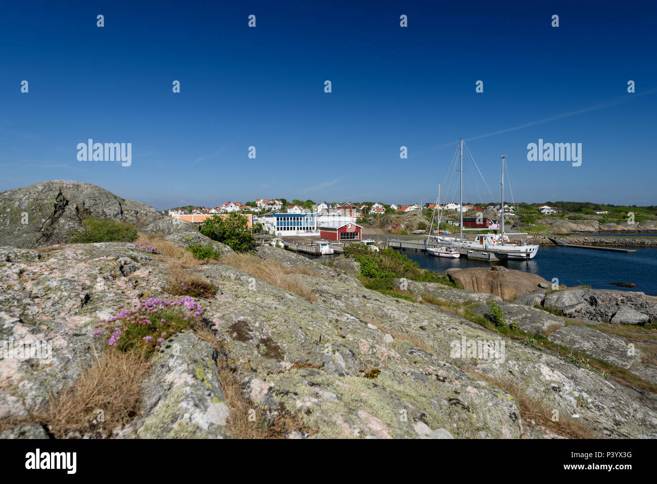 GOTHENBURG, SWEDEN - May 20, 2018: Sailboats and motor boats in the ...
