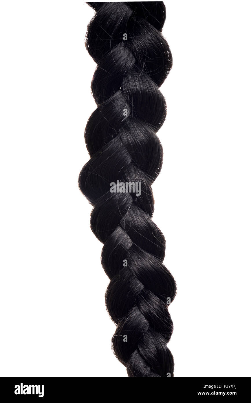 closeup isolated black hair braid Stock Photo - Alamy