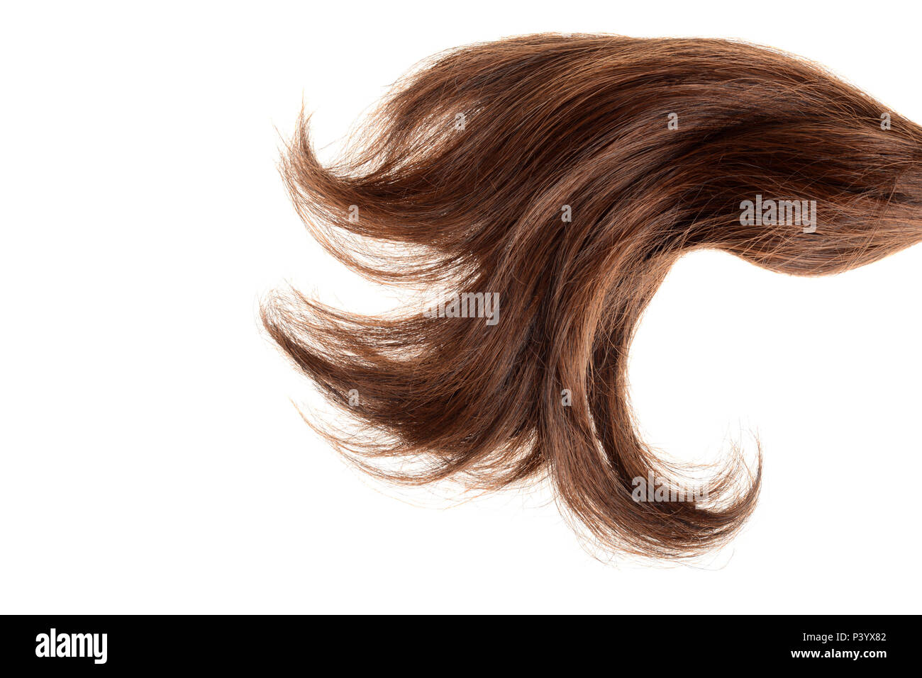 Brunette brown hair wavy Cut Out Stock Images & Pictures - Alamy