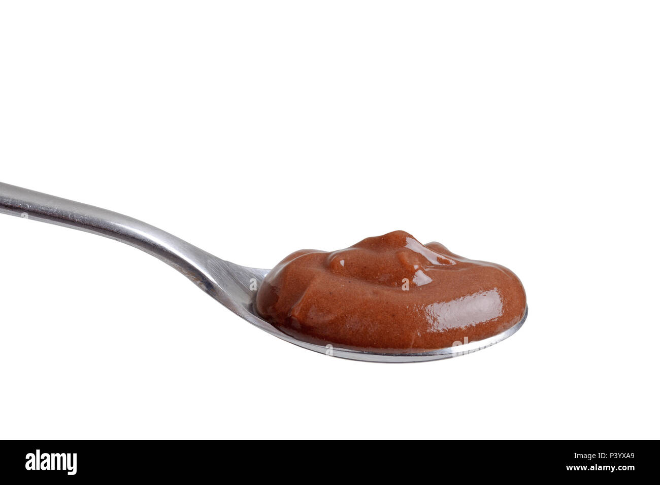 White chocolate mousse parfait chocolate sauce hi-res stock photography ...