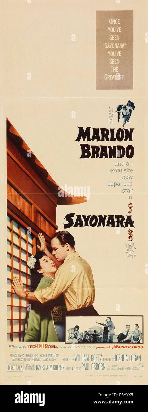 Original Film Title: SAYONARA. English Title: SAYONARA. Film Director ...