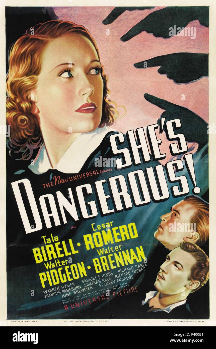 Original Film Title: SHE'S DANGEROUS. English Title: SHE'S DANGEROUS ... Original Film Title: SHE'S DANGEROUS. English Title: SHE'S DANGEROUS ...