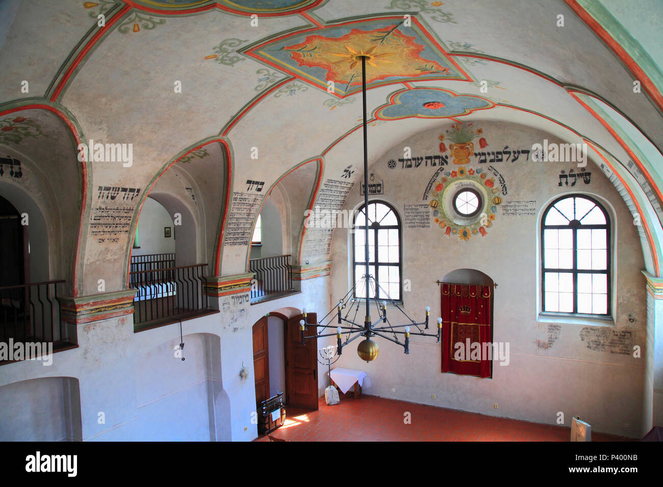 Czech Republic, Trebic, Jewish Quarter, Rear Synagogue, interior Stock ...