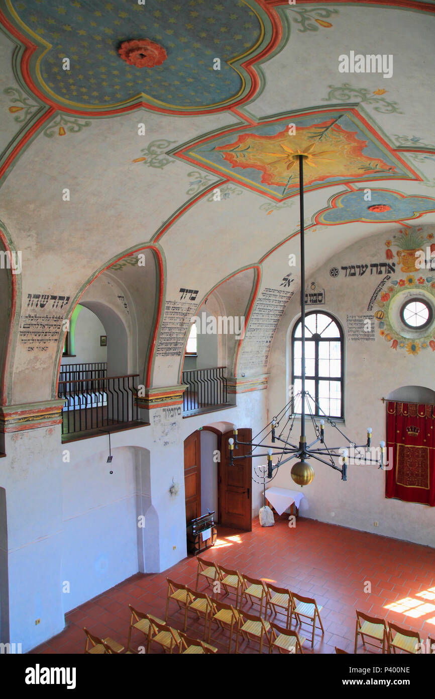 Czech Republic, Trebic, Jewish Quarter, Rear Synagogue, interior Stock ...